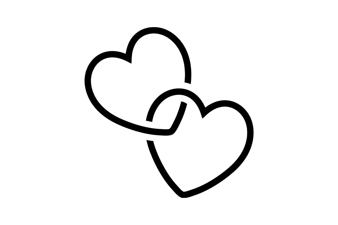 Interlocked Heart Vector Illustration Graphic by Ankit RK Garg ...