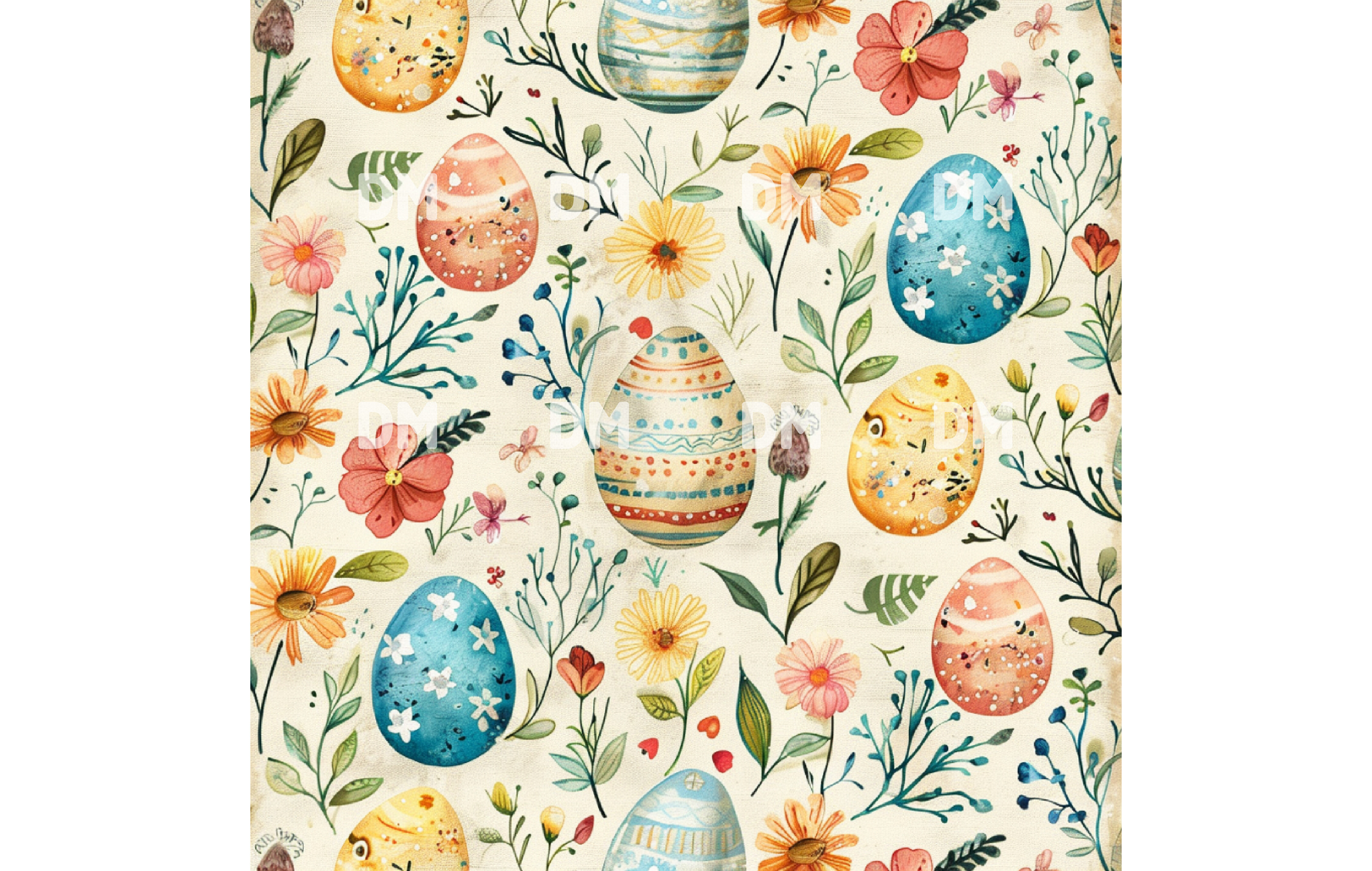 Seamless Happy Easter Digital Paper 70 Graphic by Design Moment ...