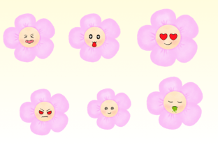 Pink Flowers Show Emotions. Graphic by Pepeach · Creative Fabrica