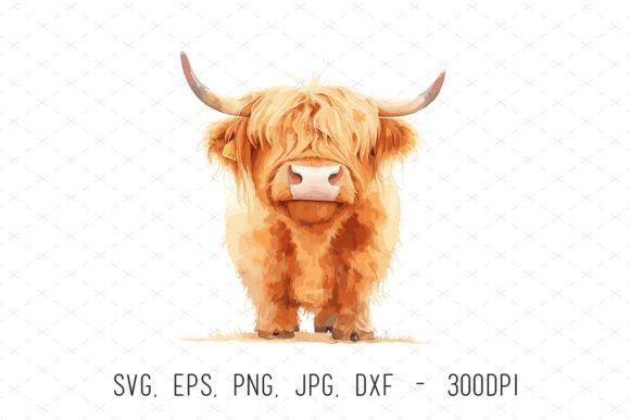 356 Baby Highland Cow Png Designs & Graphics