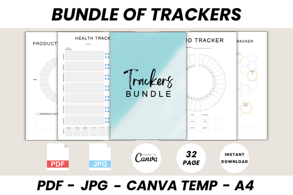 Habit Tracker Canva Template Graphic by DIGITAL PRINT BOX · Creative ...