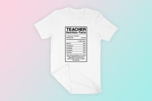 Teacher Nutrition Facts Graphic by Hannah Lou · Creative Fabrica