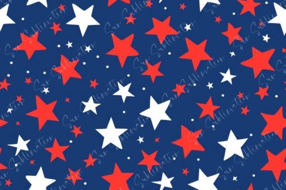 Retro Star Seamless Pattern Graphic by Sun Sublimation · Creative Fabrica