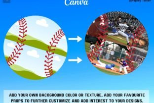 Baseball Canva Frame Graphic by GoldenFlower · Creative Fabrica