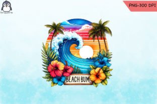 Beach Bum Summer Sublimation Design PNG Graphic by Penguprints ...