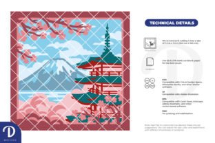 Mount Fuji Japan 3D Shadow Box · Creative Fabrica
