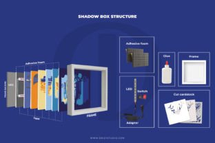 Mount Fuji Japan 3D Shadow Box · Creative Fabrica
