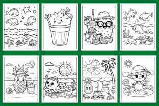 150 Cute Kawaii Summer Coloring Pages Graphic by GoLdeN ArT · Creative ...