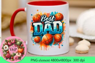 The Best Dad Basketball Png Sublimation Gráfico por V&P Art · Creative ...