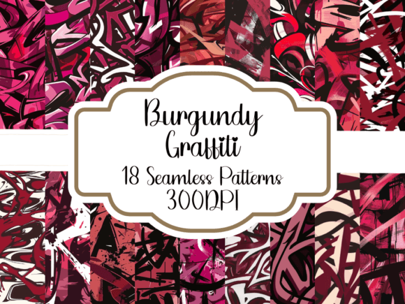 Burgundy Marble Seamless Patterns Graphic by printablesbyfranklyn ...