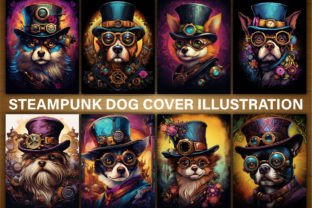 280+ Steampunk Dog Coloring Pages Graphic by Asma Store · Creative Fabrica