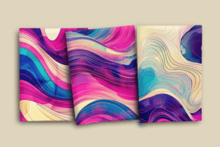 Abstract Current Graphic by curvedesign · Creative Fabrica