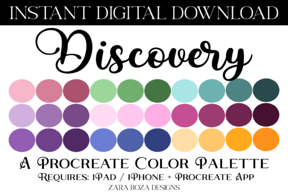 Ready Procreate Color Palette Graphic by ZaraRozaDesigns · Creative Fabrica