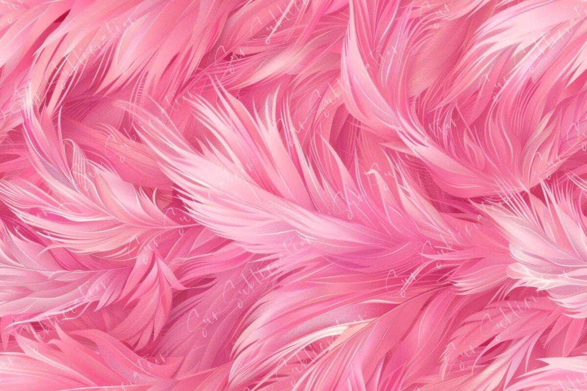 Pink Feather Texture Seamless Pattern Graphic by Sun Sublimation ...