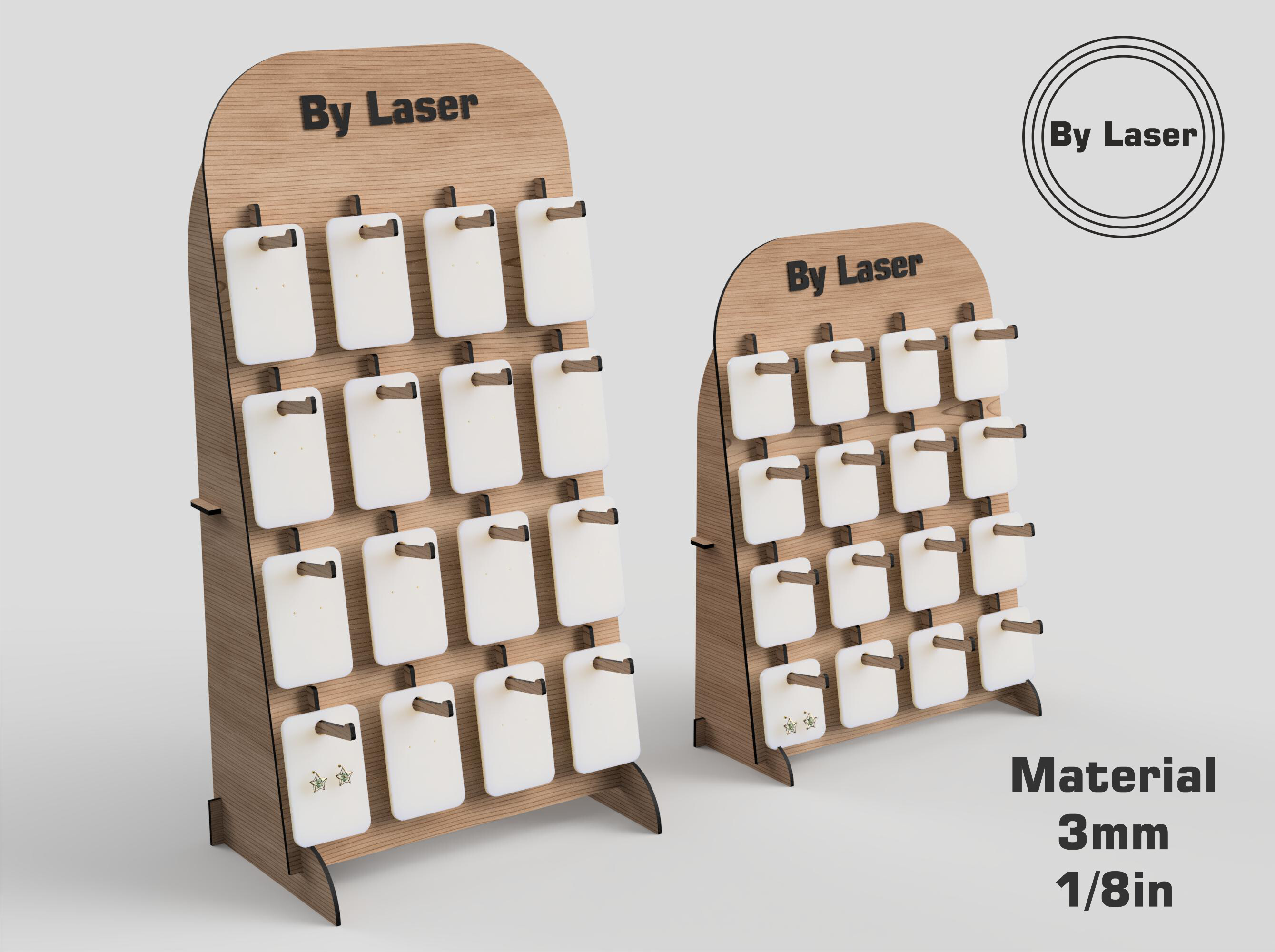 Earring Display Stand, Laser Cut Files · Creative Fabrica