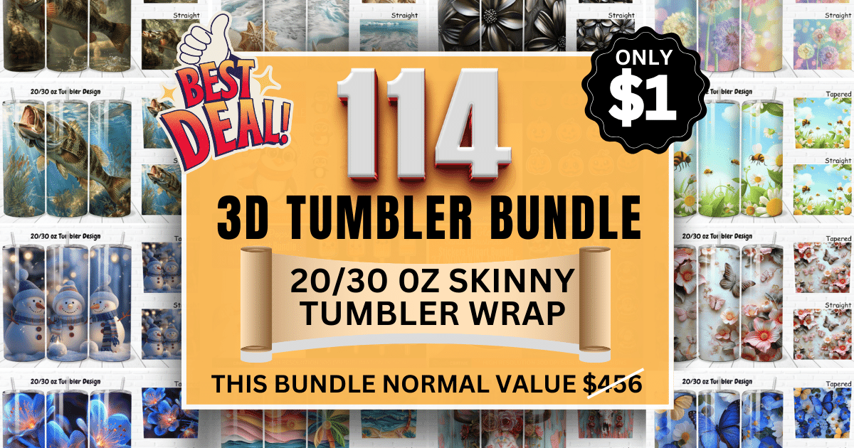 3D Tumbler Skinny Wrap Huge Bundle Bundle · Creative Fabrica