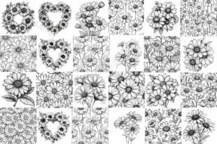 Procreate & Photoshop Daisy Floral Stamp Graphic by kraftcake ...