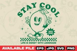 Retro Lemon Cartoon Character Design Graphic by luqart97 · Creative Fabrica