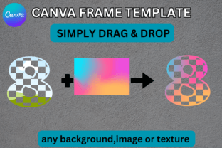 Checkered Number Canva Frame Template Graphic by BellaLawi · Creative ...