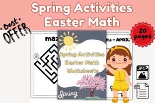 Spring Activities Easter Math Worksheets Graphic by Dohaforkdp ...