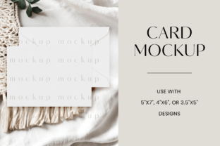 Neutral 5x7 Landscape Card Mockup Graphic by Summit Avenue · Creative ...