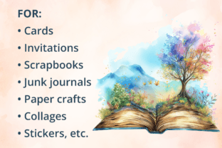 Watercolor Fantasy Books Clipart Graphic by altendi · Creative Fabrica