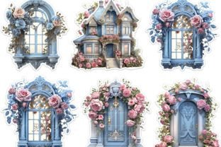 Spring Countryside Stickers Pack Graphic by busydaydesign · Creative ...