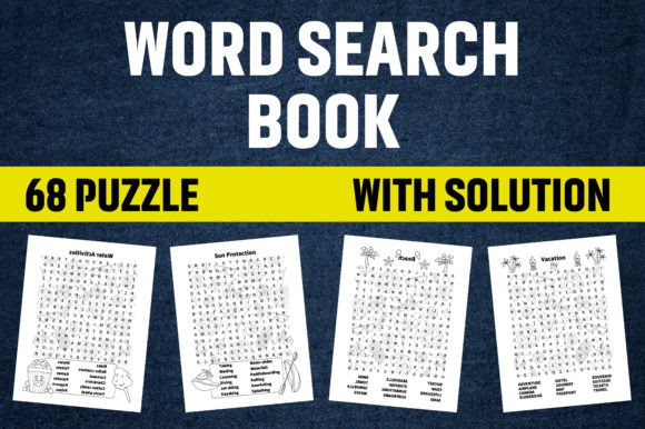 29 Adults Word Searches Designs & Graphics