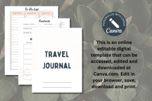 Printable Travel Journal Template Graphic by The Grateful Studio ...