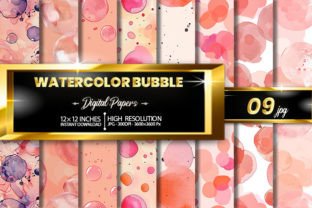 Watercolor Bubble Digital Papers Graphic by Hurairagraphics · Creative ...