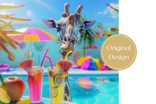 Giraffe Sublimation Tumbler Wrap Design Graphic by Ailirel Design ...