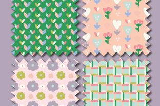 Modern Garden Digital Paper Set Graphic by poppymoondesign · Creative ...