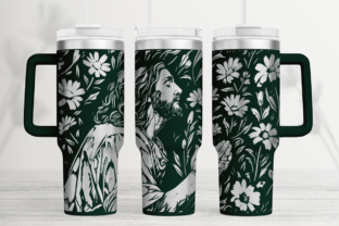 Jesus Christ 40oz Laser Tumbler Wrap SVG Graphic by Think Plus Tumbler ...