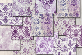 Grunge Damask Digital Paper Graphic by craftsmaker · Creative Fabrica