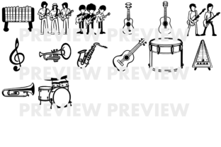 Music Class Clip Art Transparent PNG SVG Graphic by Juniper Design Lab ...