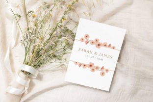 Poppy Flower Save the Date Card Template Graphic by elsabenaa ...