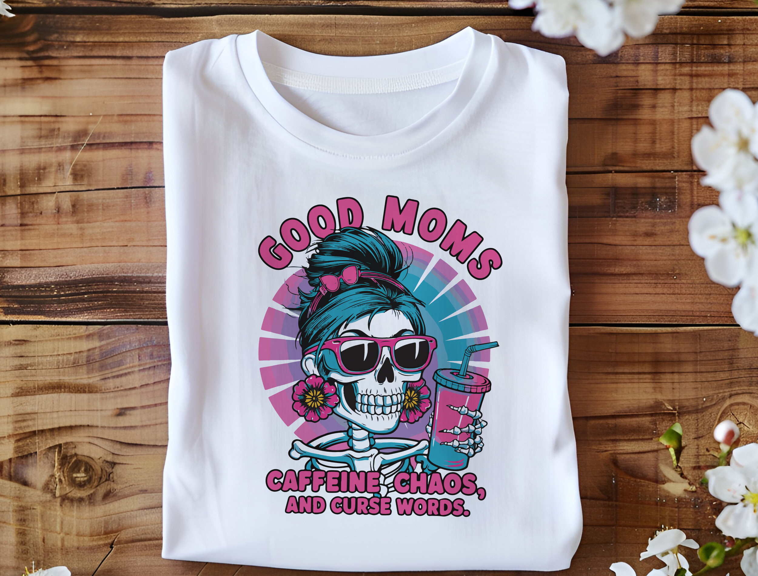 Good Moms Caffeine Chaos and Curse Words Graphic by DeeNaenon ...