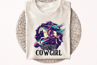 Cosmic Cowgirl Sublimation Design Graphic by Regulrcrative · Creative ...