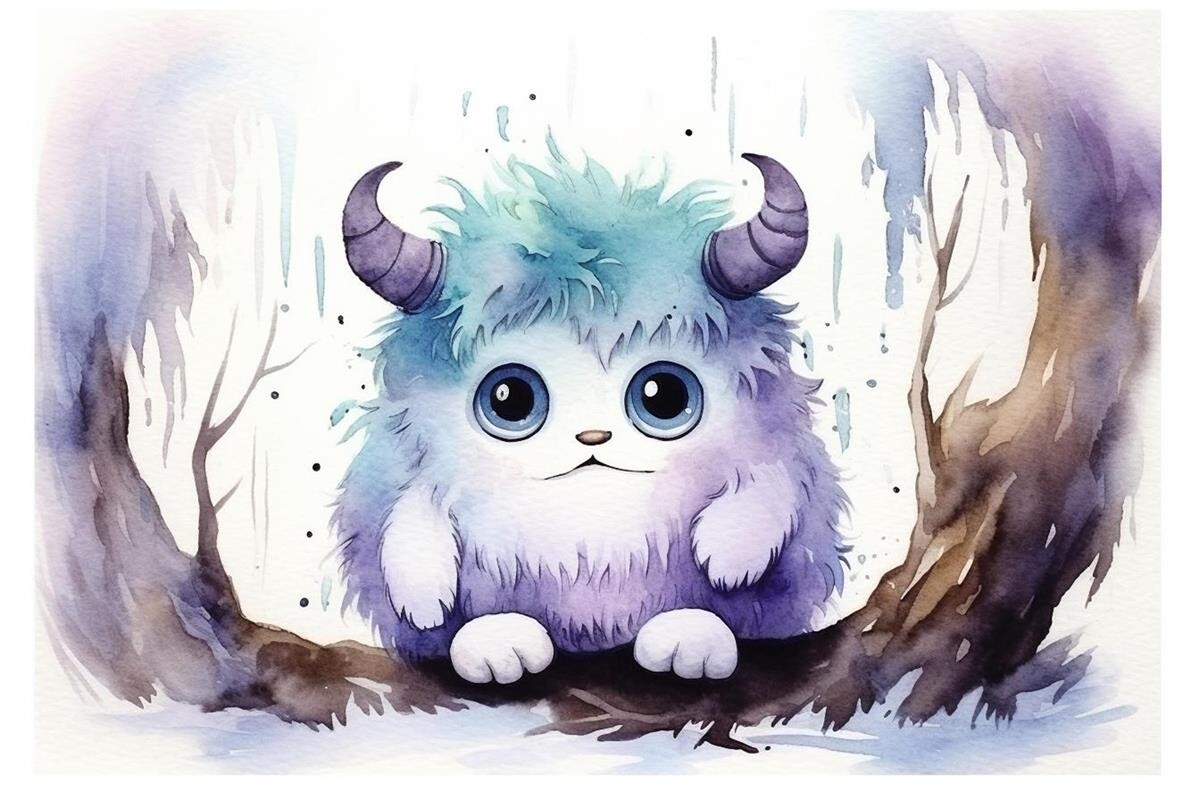 Amusing Monster Art Graphic by Ranya Art Studio · Creative Fabrica