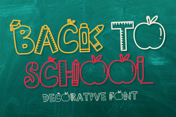 Back to School Font Bundle Bundle · Creative Fabrica