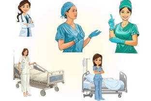 Nurse Life Clipart Sublimation Graphic by sumim3934 · Creative Fabrica