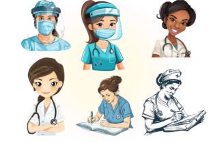 Nurse Life Clipart Sublimation Graphic by sumim3934 · Creative Fabrica
