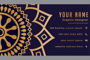 Luxury Mandala Business Card Design#6 Graphic by Asad Jamil · Creative ...