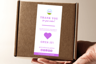 Editable Box Label Template Graphic by FolieDesign · Creative Fabrica