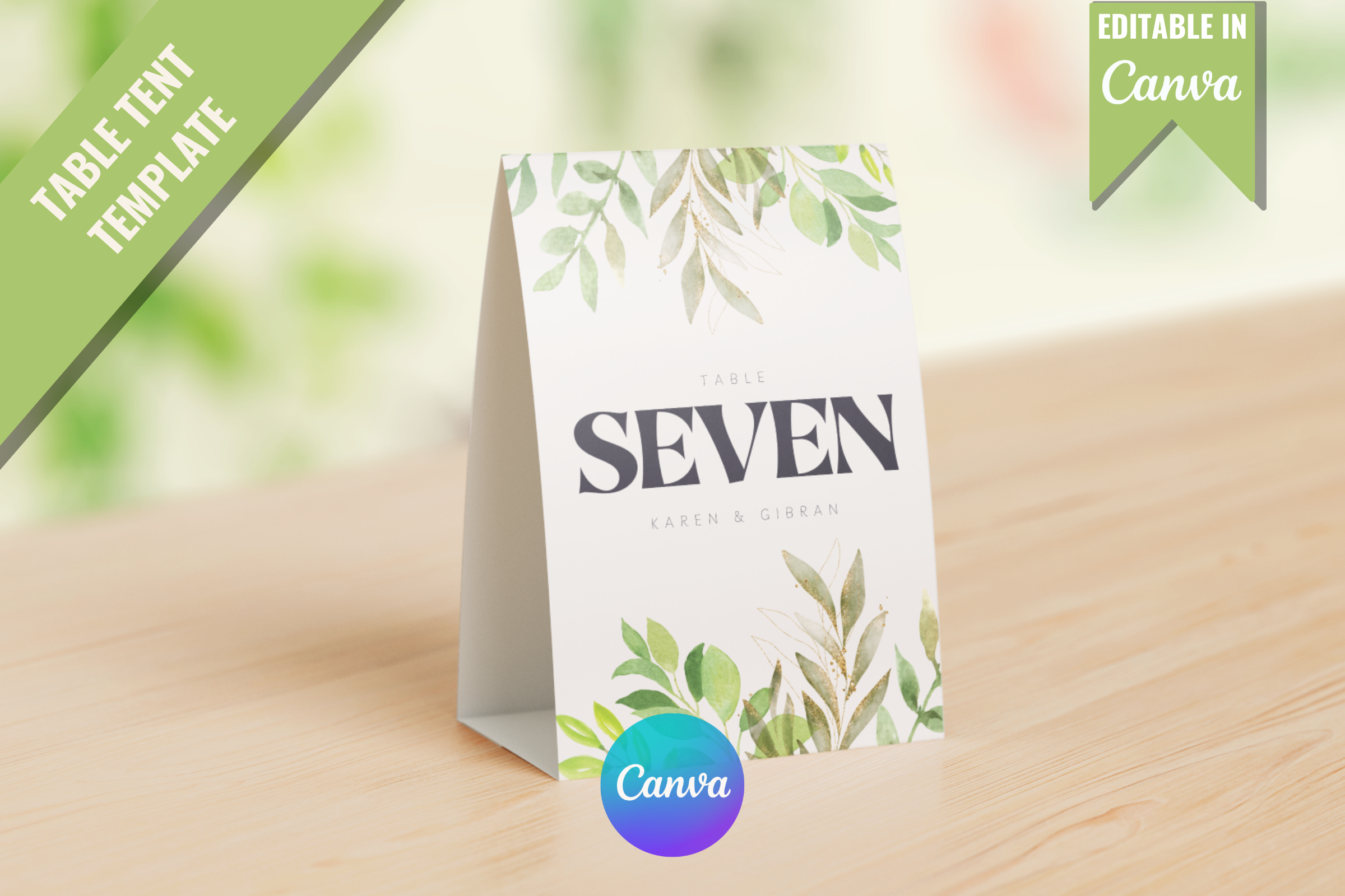 Customizable Table Tent Template Graphic by The Grateful Studio ...