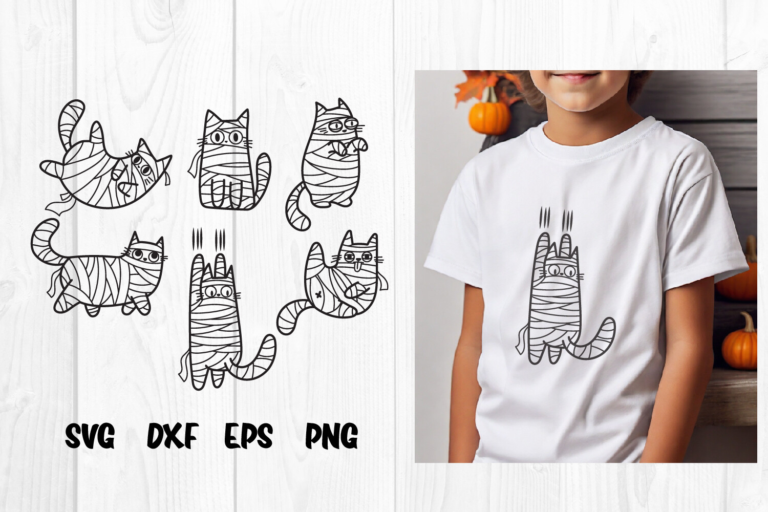 Cat Mummy Svg, Hallowen Cat Cute Graphic by dadan_pm · Creative Fabrica