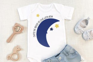 Over the Moon Milestone Blanket SVG Graphic by dailymiracledigitals ...