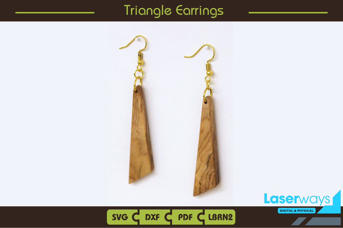 Triangle Earrings, Earrings Template · Creative Fabrica