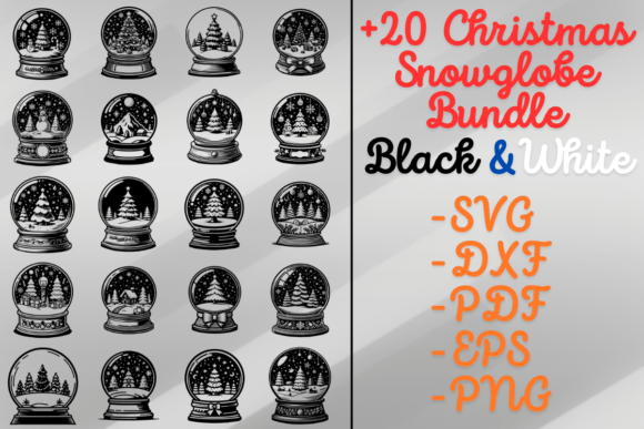 Christmas Snowglobe SVG Bundle Bundle · Creative Fabrica