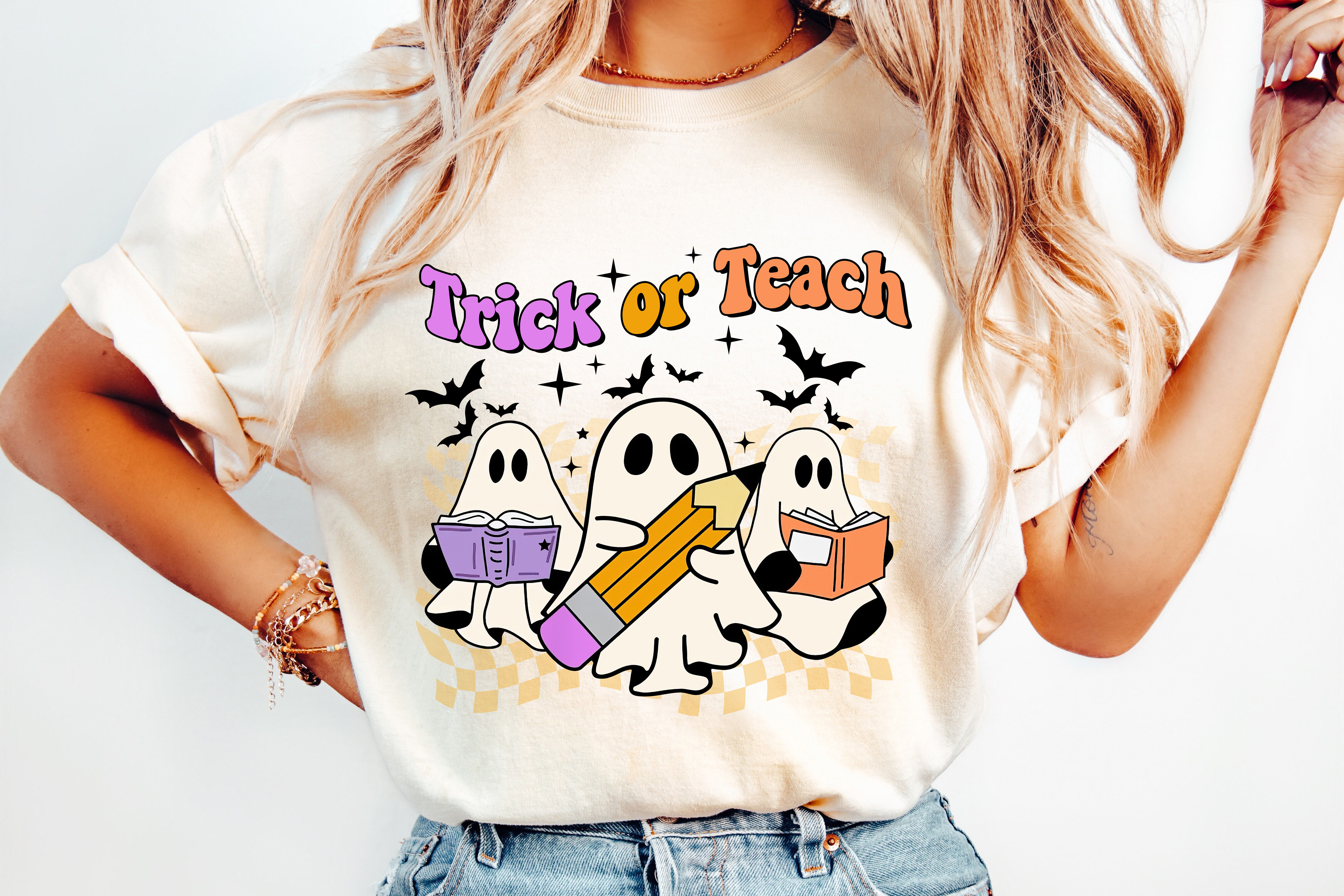 Trick or Teach Halloween Teacher PNG Graphic by TheRuralArtisan ...